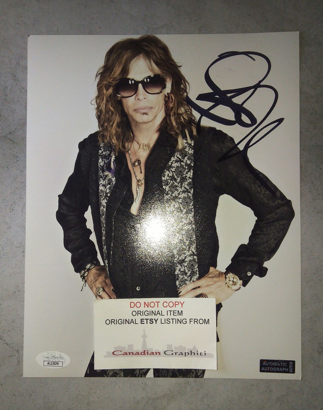 Steven Tyler Hand Signed Autograph 8x10 Photo COA + JSA Aerosmith - Etsy