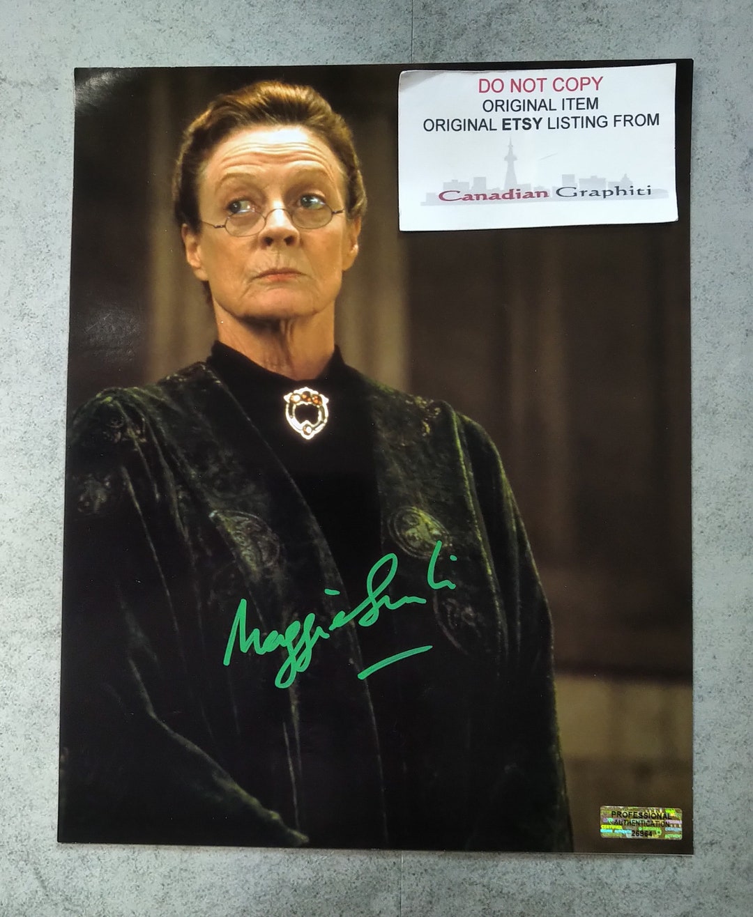 Maggie Smith Hand Signed Autograph 8x10 Photo COA Harry Potter - Etsy