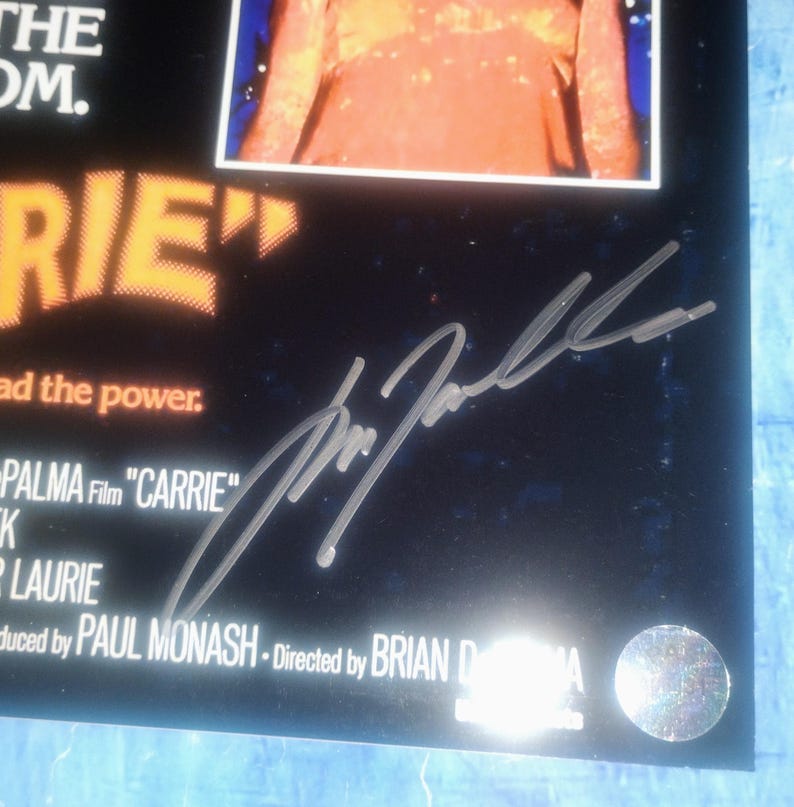 John Travolta & Sissy Spacek Hand Signed Autograph 8x10 Photo COA ...
