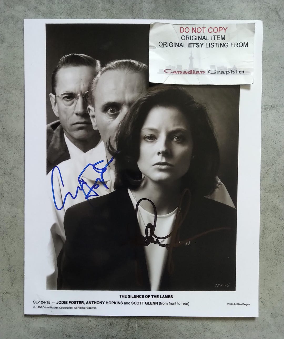 Anthony Hopkins & Jodie Foster Hand Signed Autograph Photo COA the ...