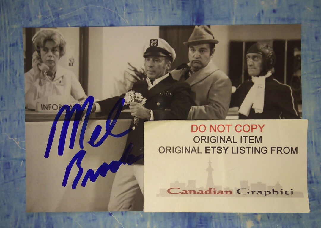 Mel Brooks Hand Signed Autograph Photo COA - Etsy