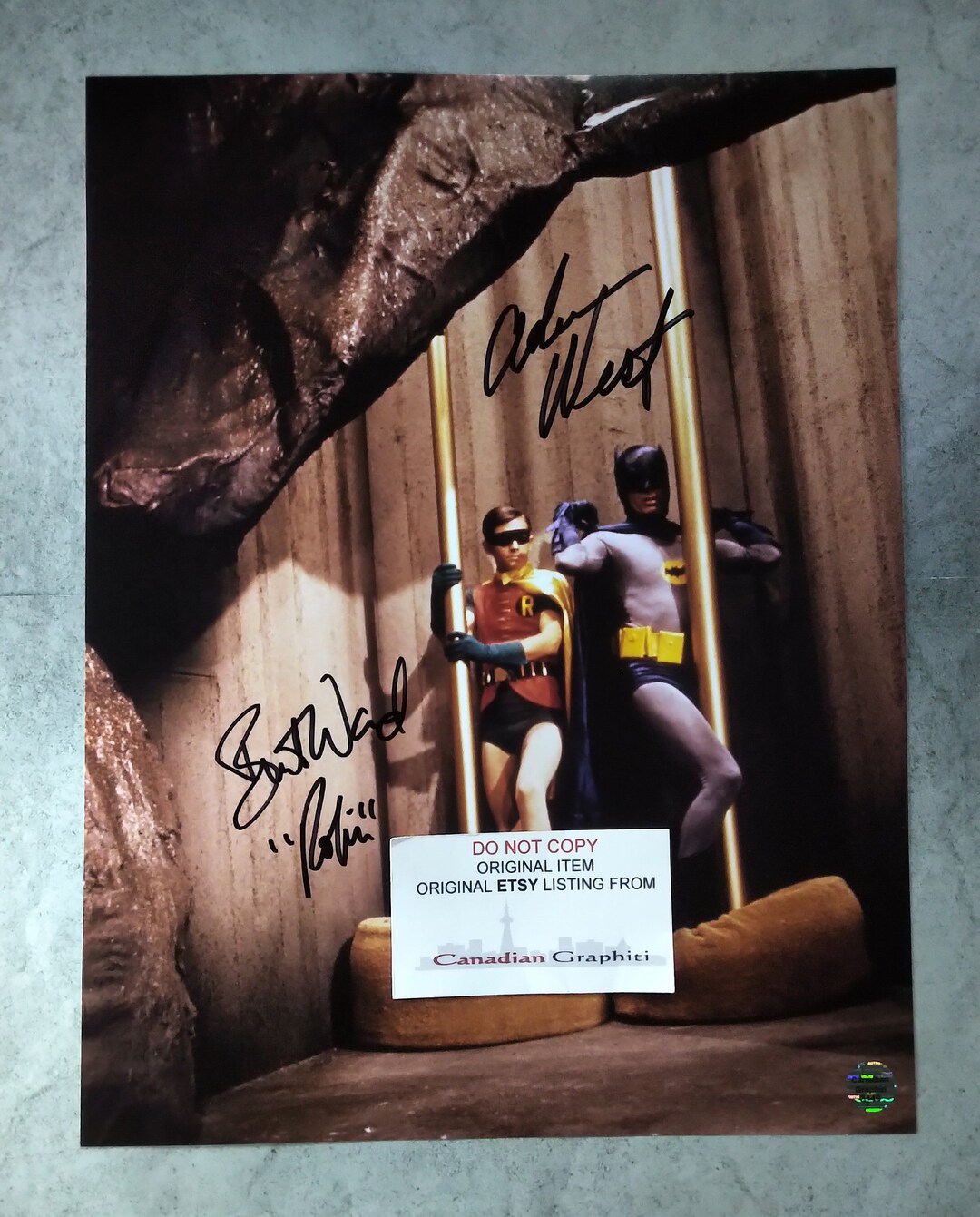 Adam West & Burt Ward Hand Signed Autograph Photo COA Batman - Etsy