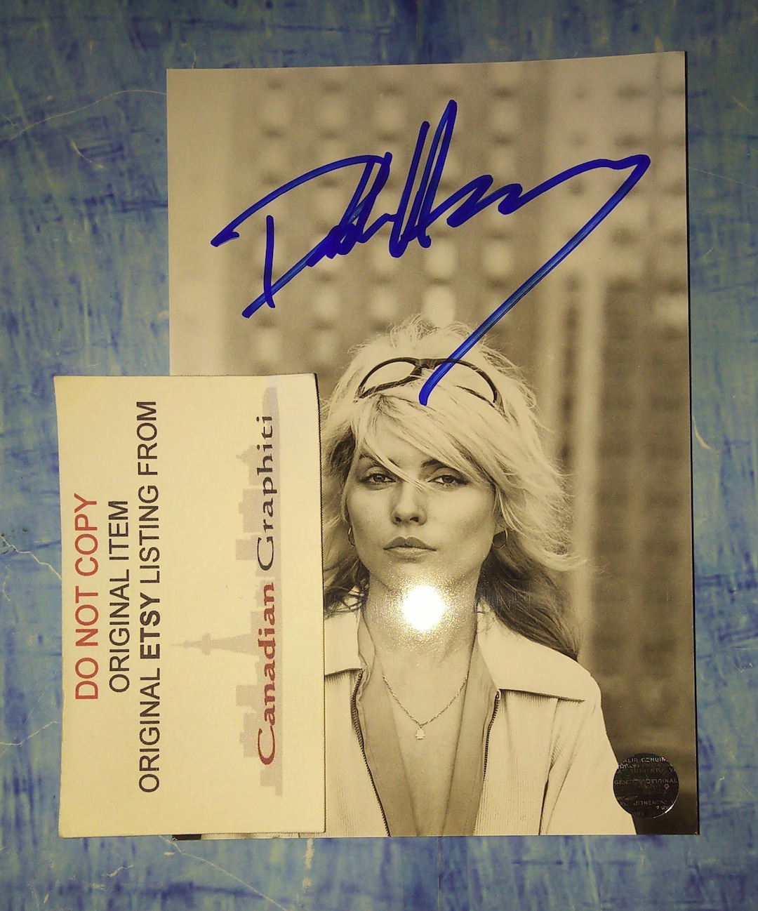 Debbie Harry Hand Signed Autograph Photo COA Blondie - Etsy