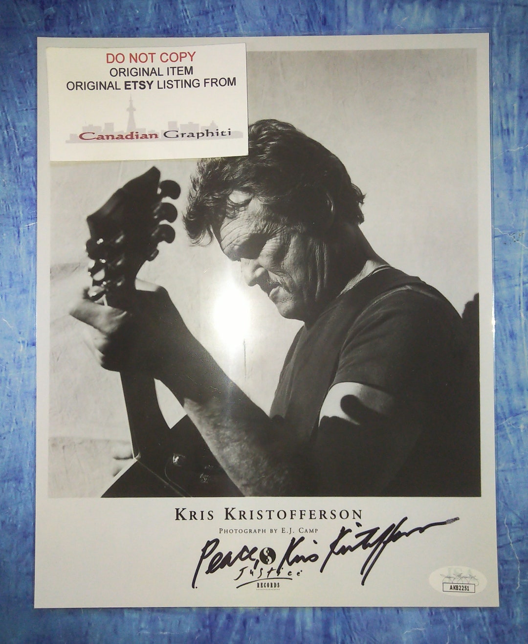 Kris Kristofferson Hand Signed Autograph 8x10 Photo COA - Etsy
