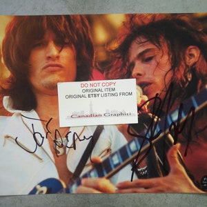 Joe Perry & Steven Tyler Hand Signed Autograph 8x10 Photo COA Aerosmith ...