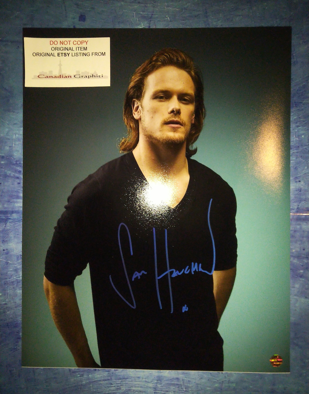 Sam Heughan Hand Signed Autograph 11x14 Photo COA - Etsy