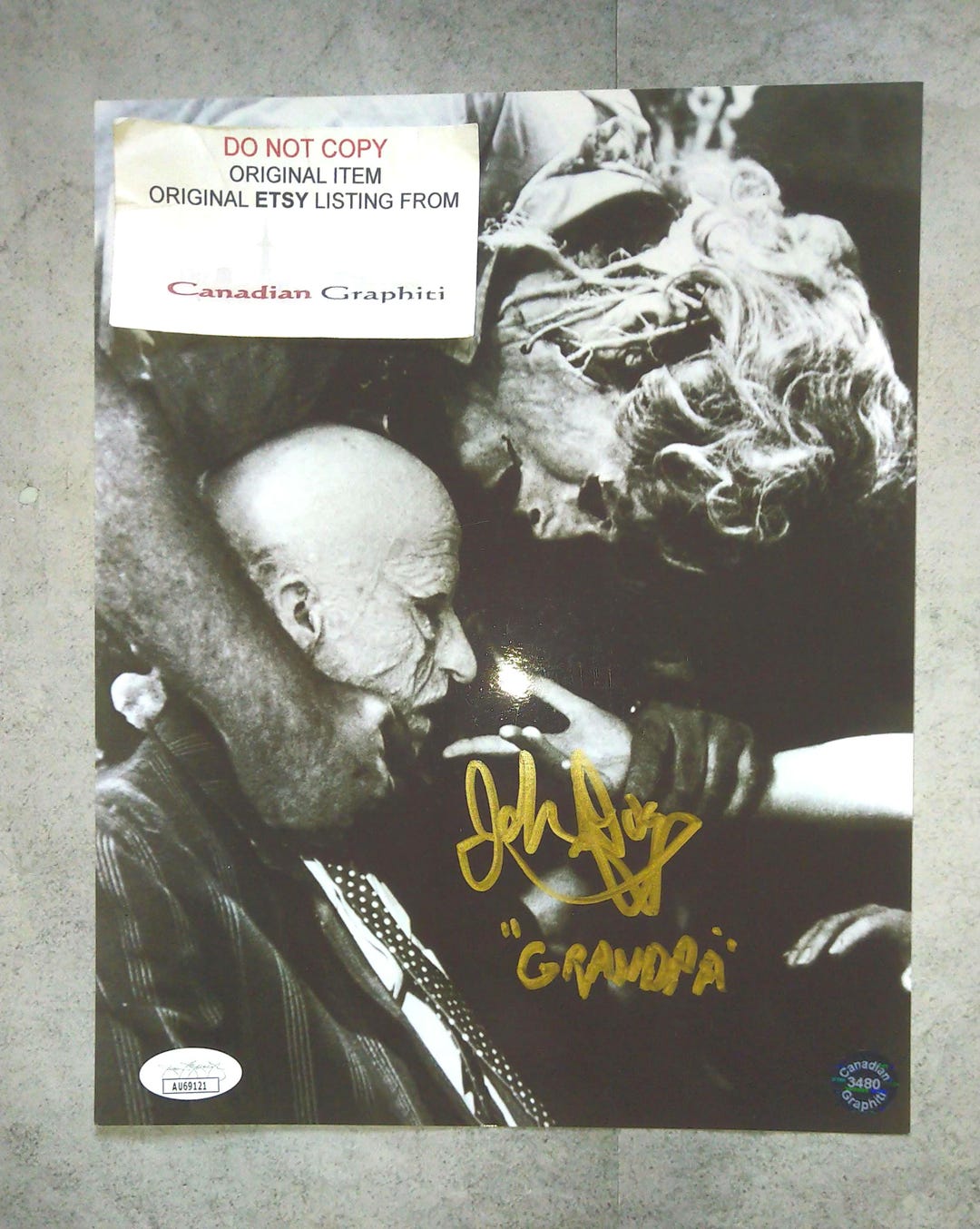 John Dugan Hand Signed Autograph 8x10 Photo COA + JSA Texas Chainsaw ...