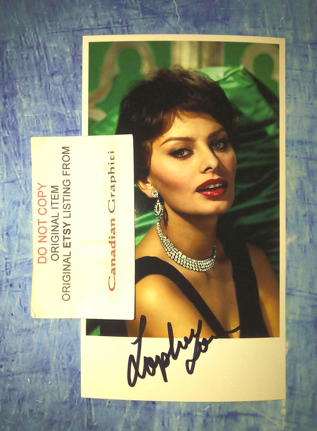 Sophia Loren Hand Signed Autograph Photo COA - Etsy