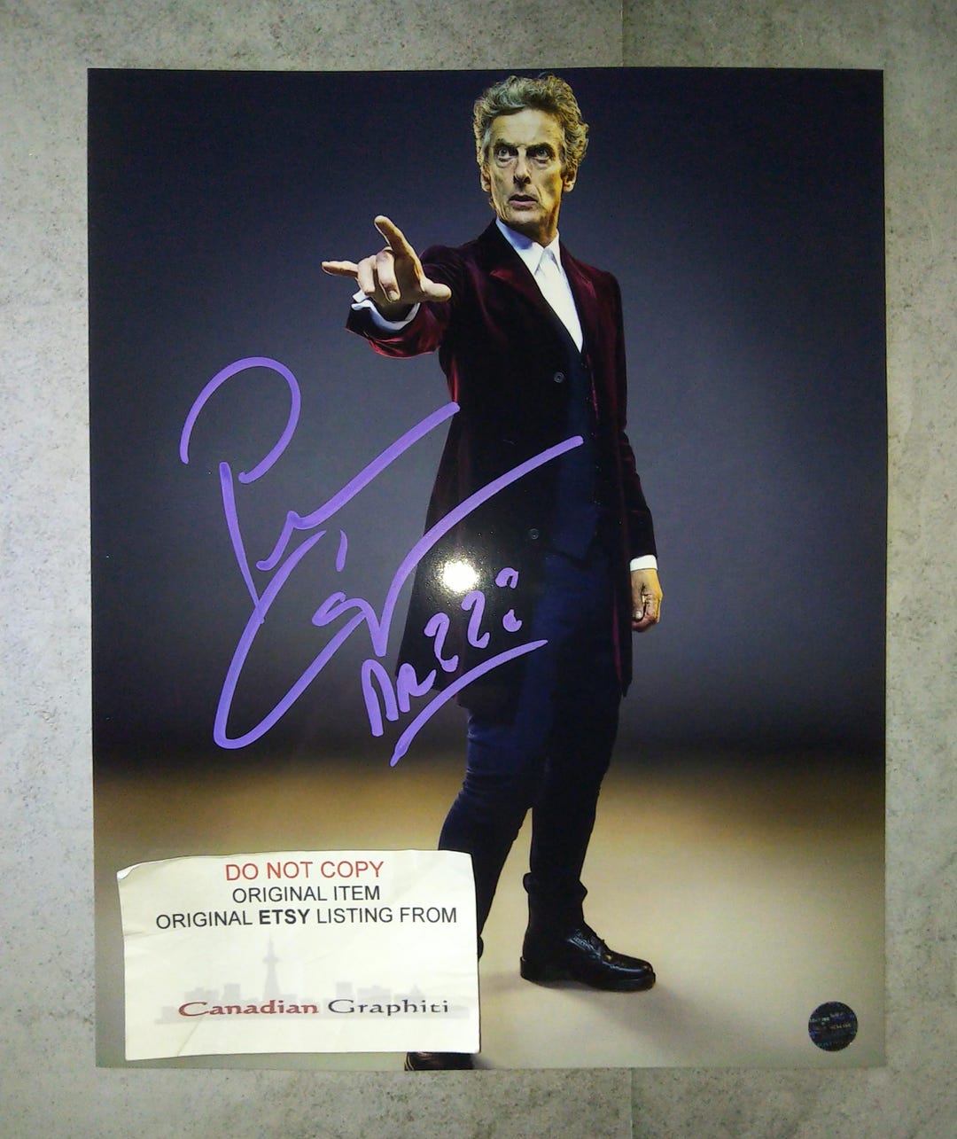 Peter Capaldi Hand Signed Autograph 8x10 Photo COA Doctor Who - Etsy