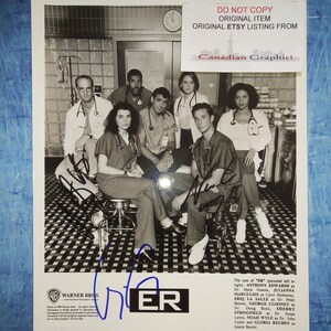 George Clooney, Noah Wyle & Anthony Edwards Hand Signed Autograph ER ...