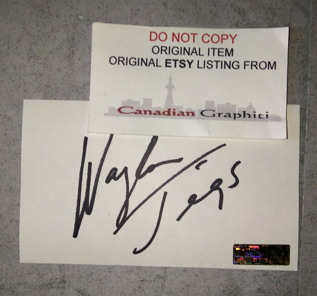 Waylon Jennings Hand Signed Autograph Index Card COA - Etsy