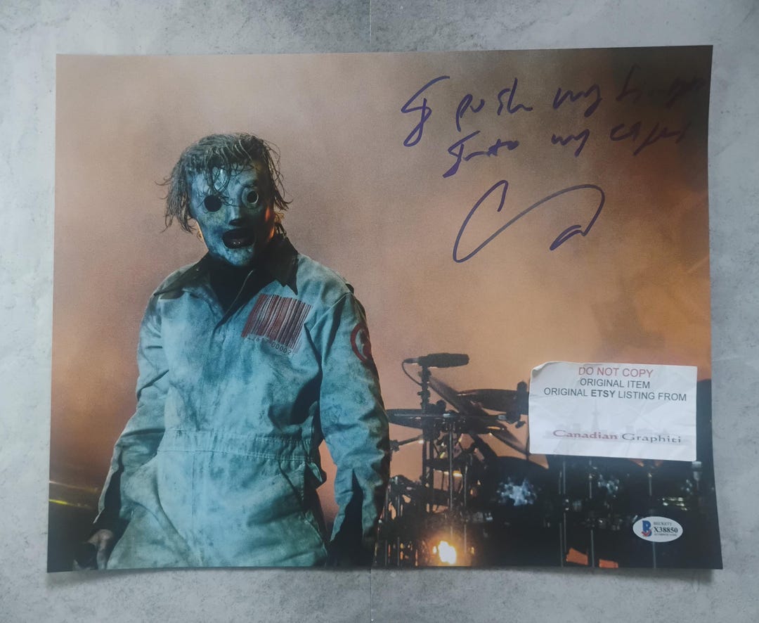 Corey Taylor Hand Signed Autograph With Lyrics 11x14 Photo BAS COA ...