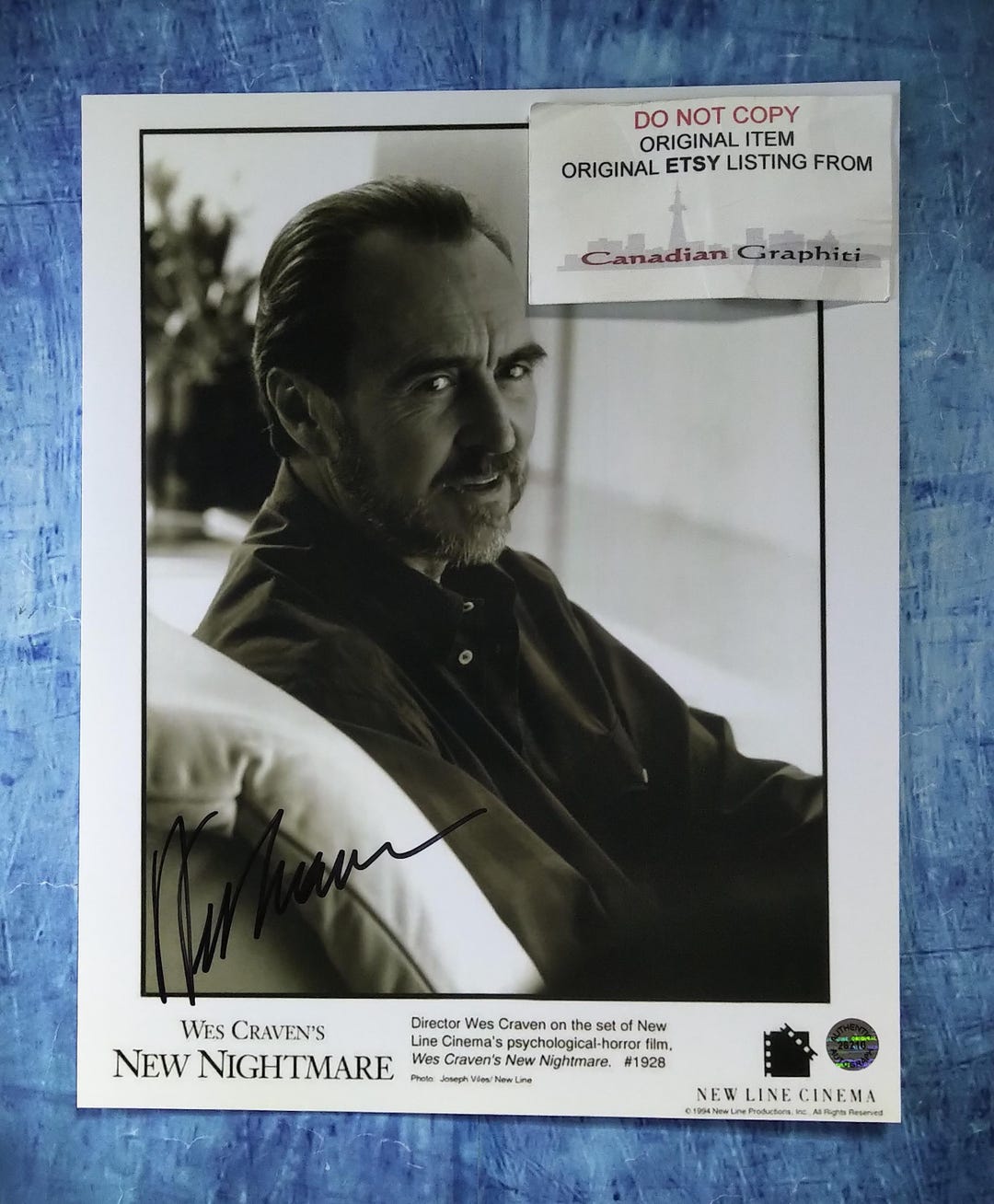 Wes Craven Hand Signed Autograph 8x10 Photo COA - Etsy
