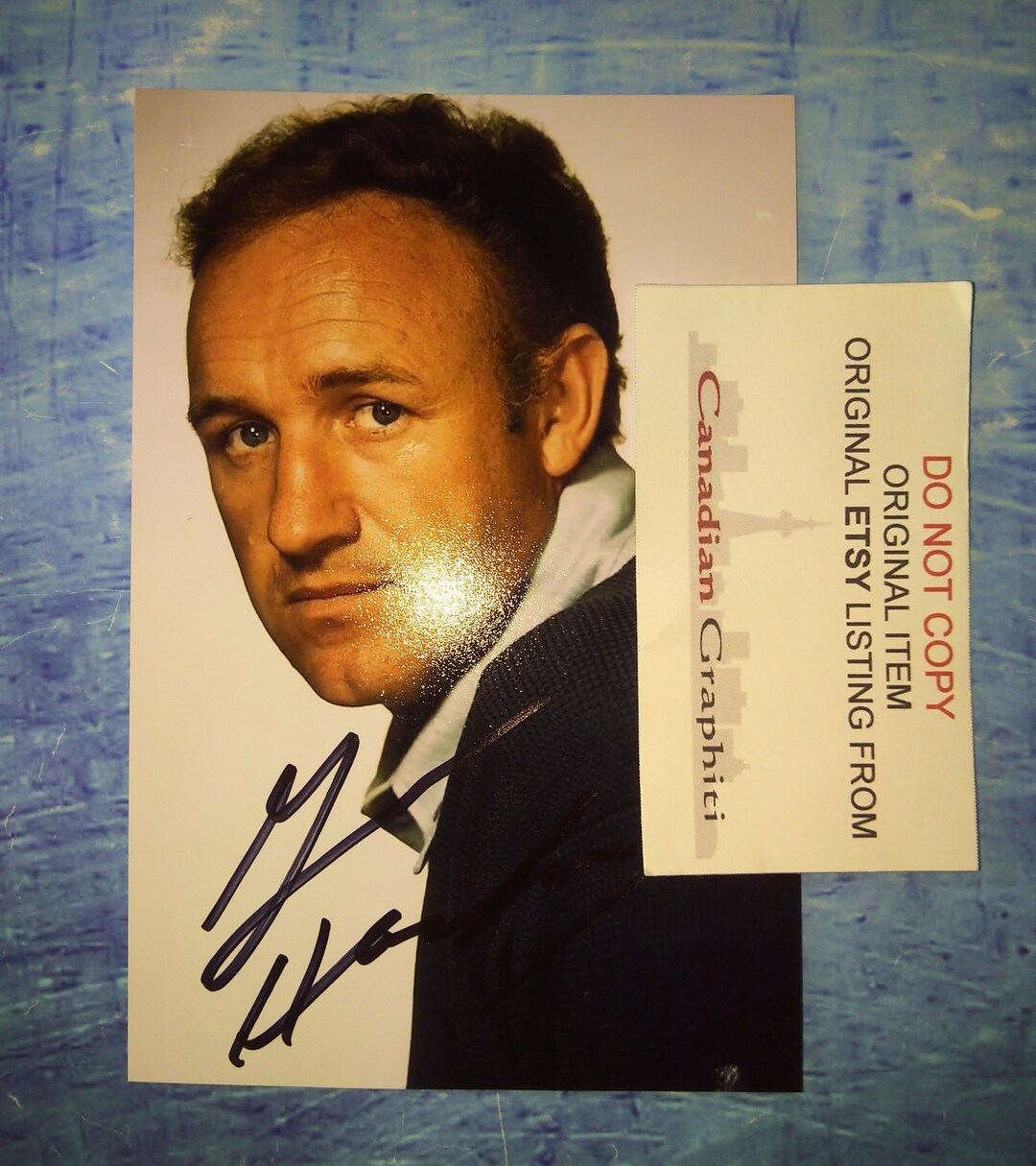 Gene Hackman Hand Signed Autograph Photo COA - Etsy