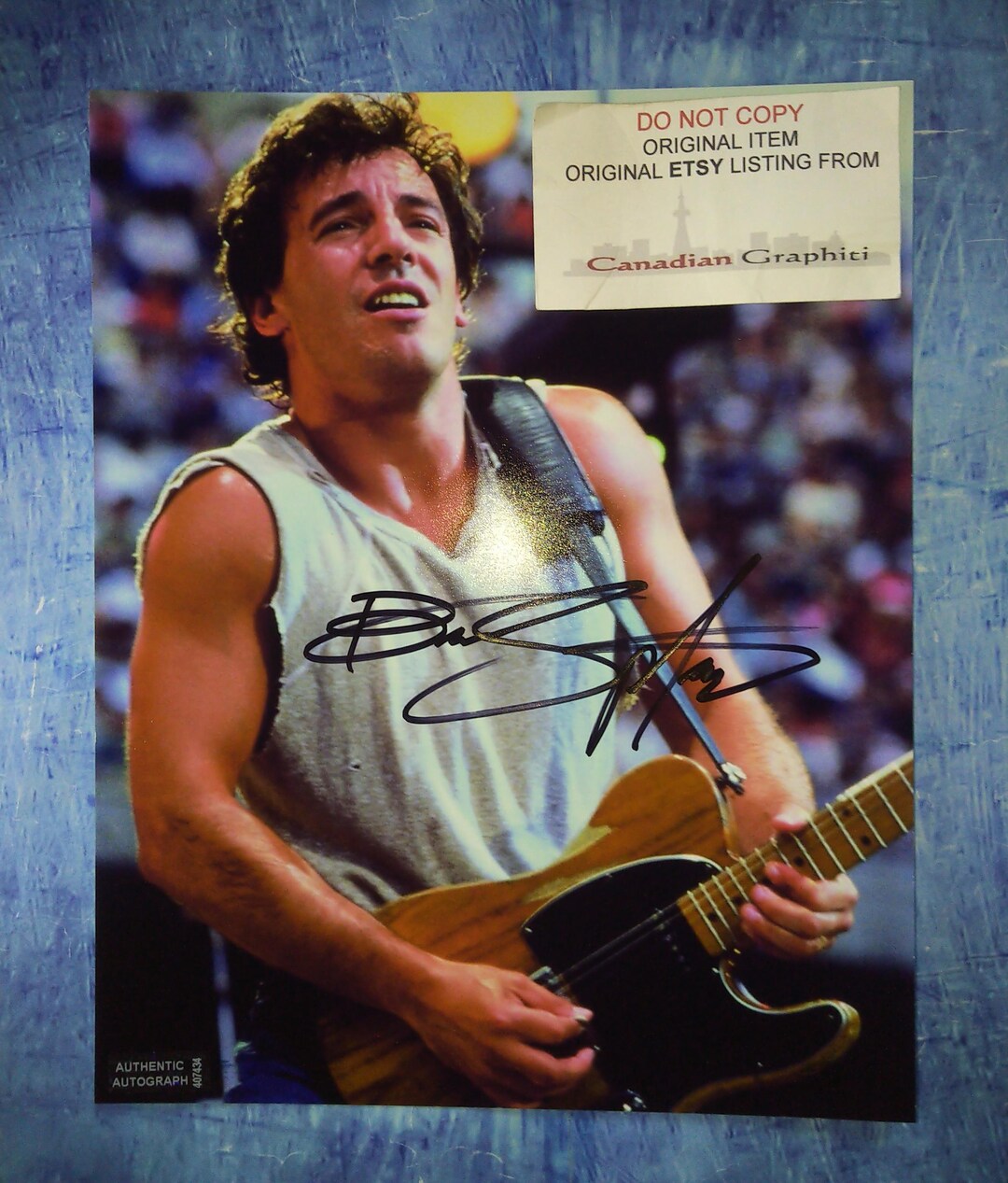 Bruce Springsteen Hand Signed Autograph 8x10 Photo COA - Etsy