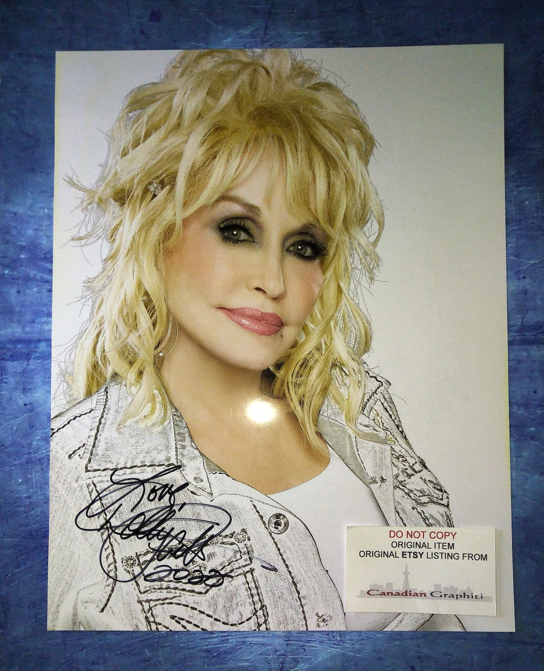 Dolly Parton Hand Signed Autograph 11x14 Photo COA - Etsy