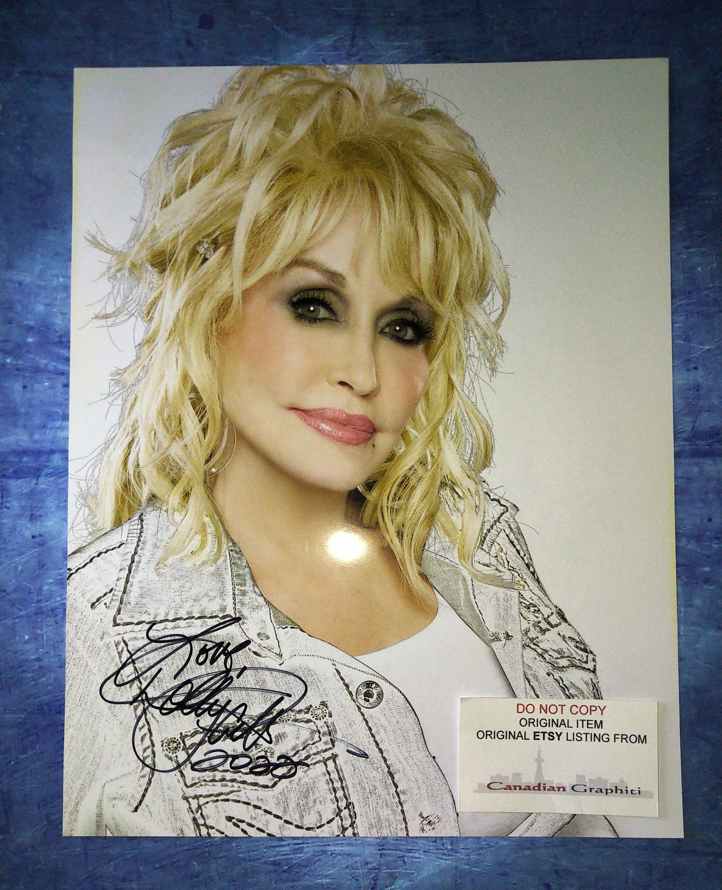 Dolly Parton Hand Signed Autograph 11x14 Photo COA - Etsy