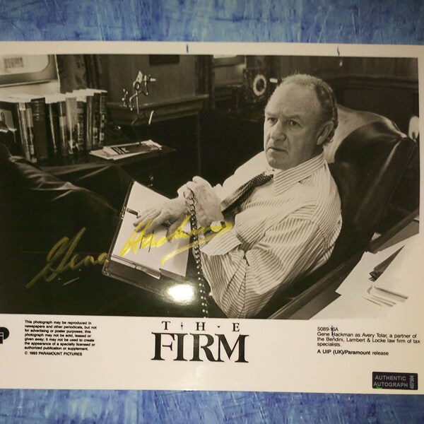 Gene Hackman Autograph - Etsy
