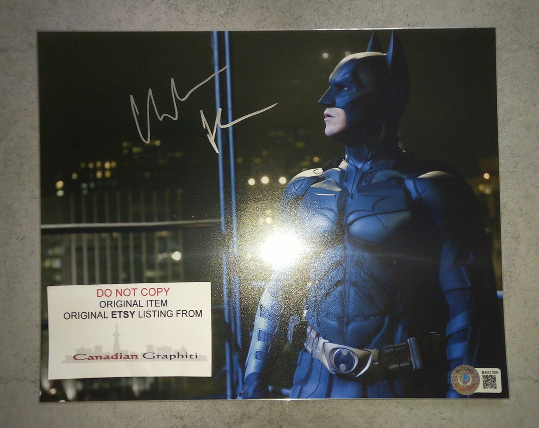 Christian Bale Hand Signed Autograph 8x10 Photo BAS COA Batman - Etsy