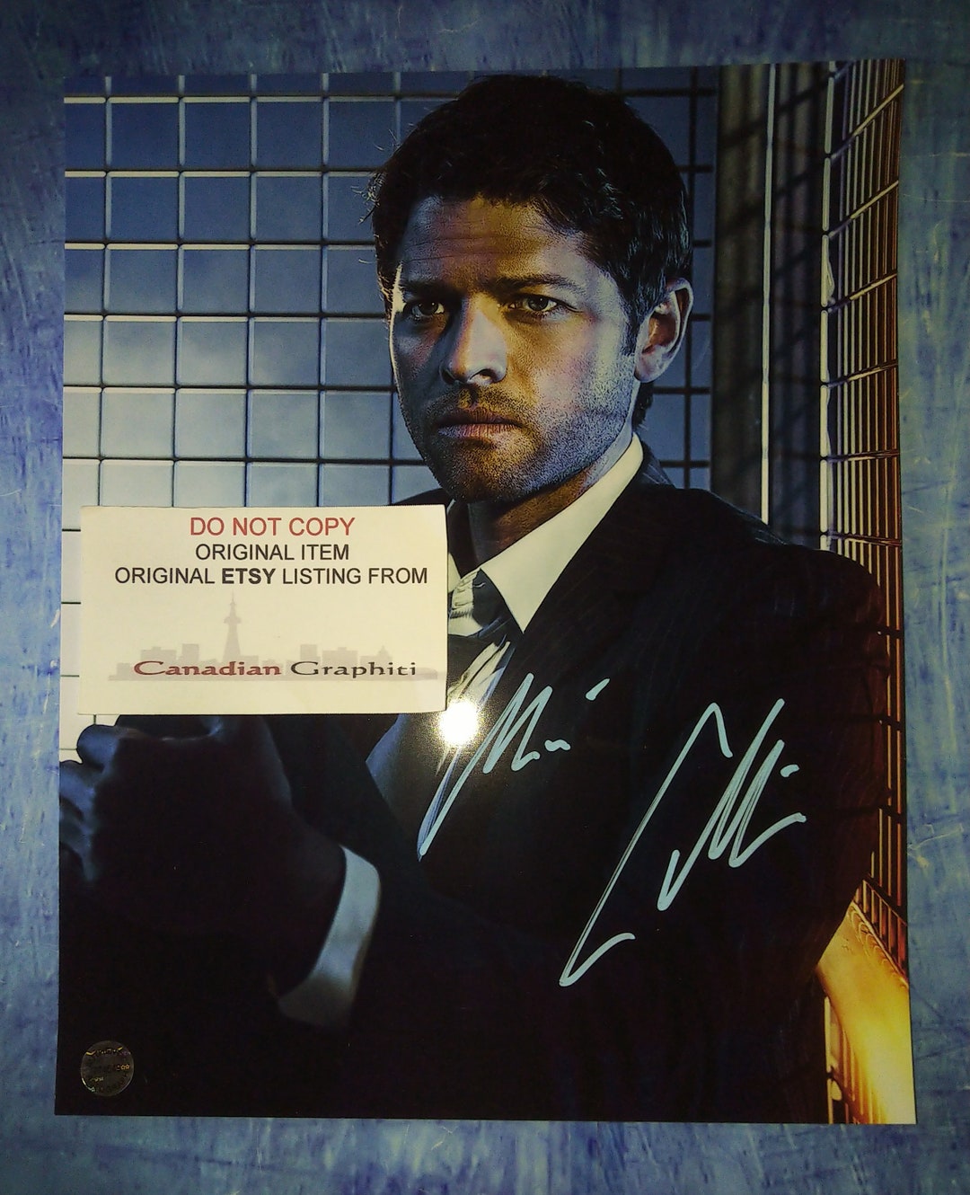 Misha Collins Hand Signed Autograph 8x10 Photo COA Supernatural - Etsy