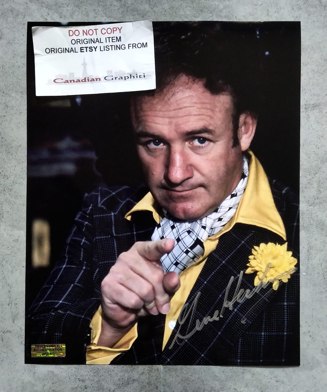 Gene Hackman Hand Signed Autograph 8x10 Photo COA Superman - Etsy