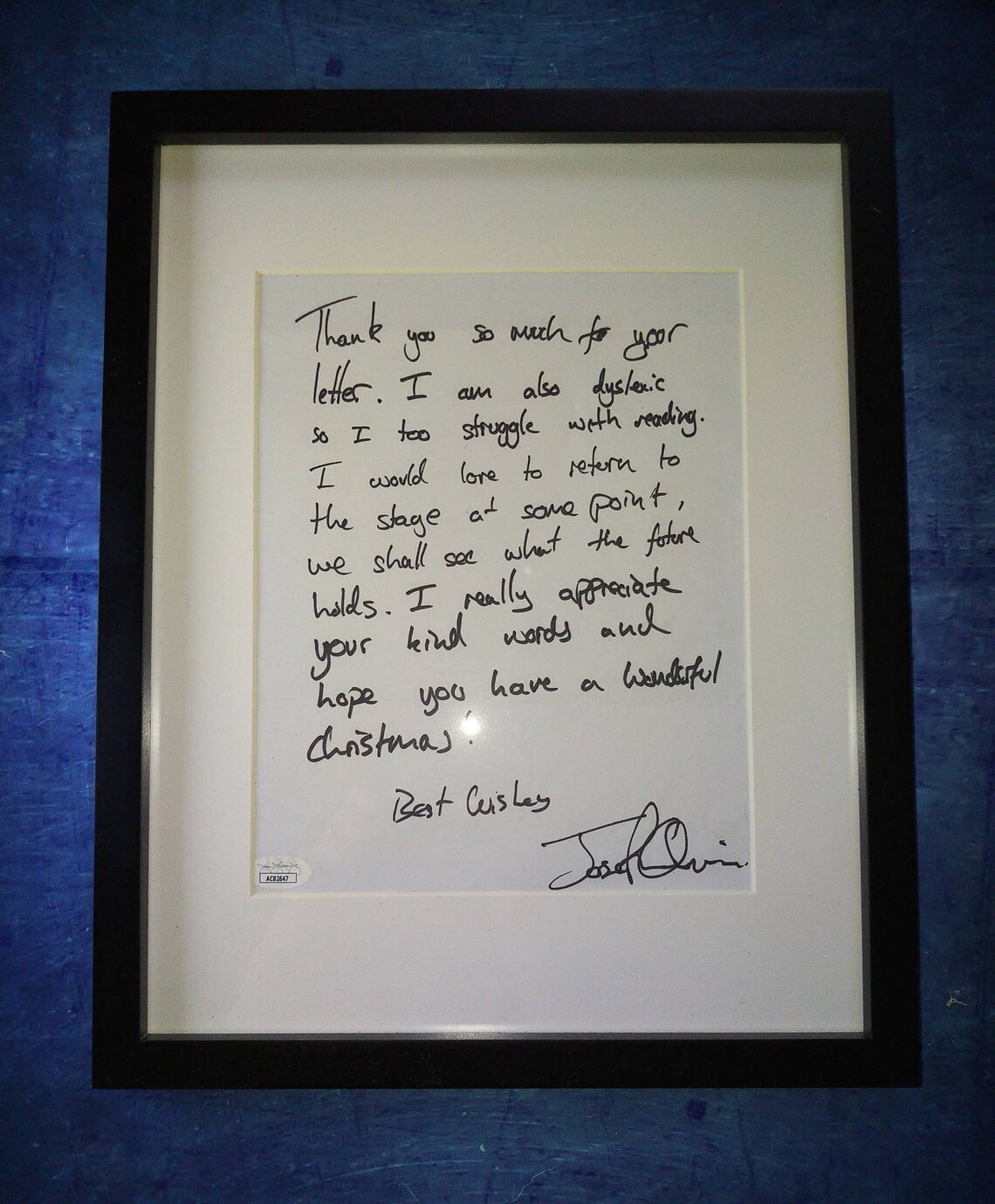 Joseph Quinn RARE Handwritten Letter Full Signature Autograph - Etsy Canada