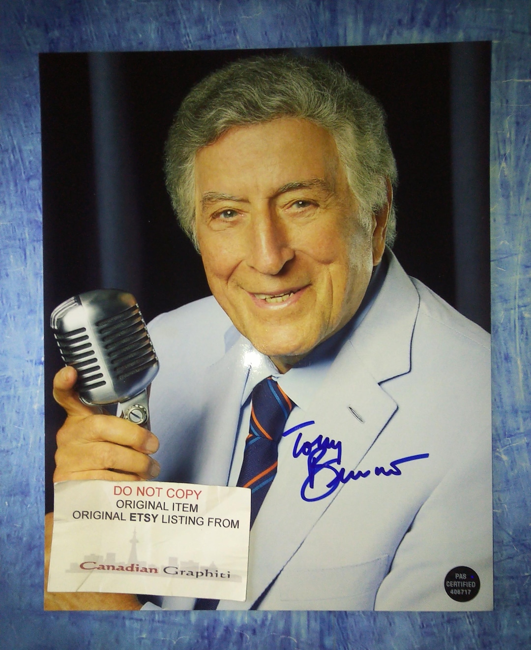 Tony Bennett Hand Signed Autograph 8x10 Photo COA - Etsy