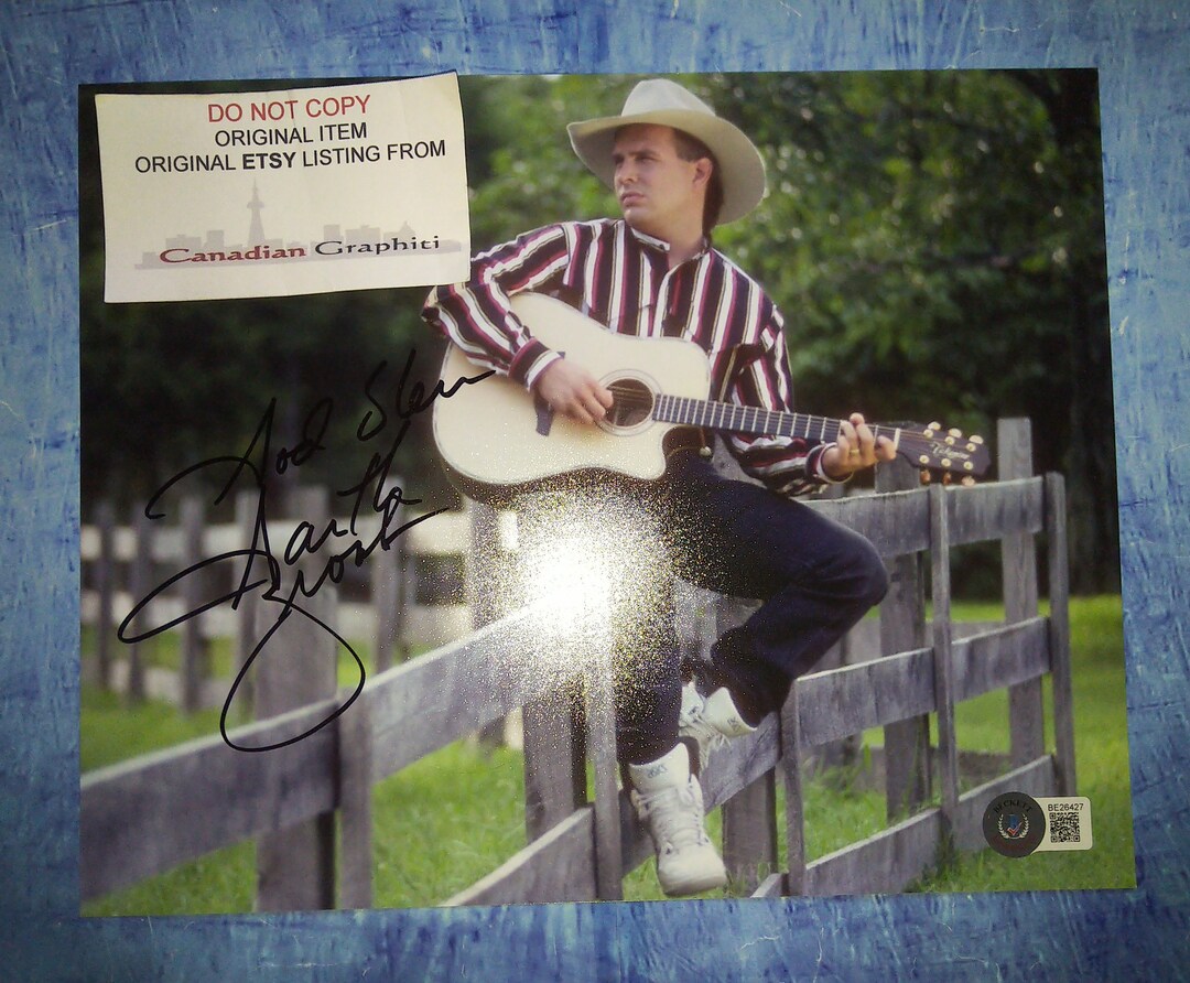Garth Brooks Hand Signed Autograph 8x10 Photo BAS COA - Etsy