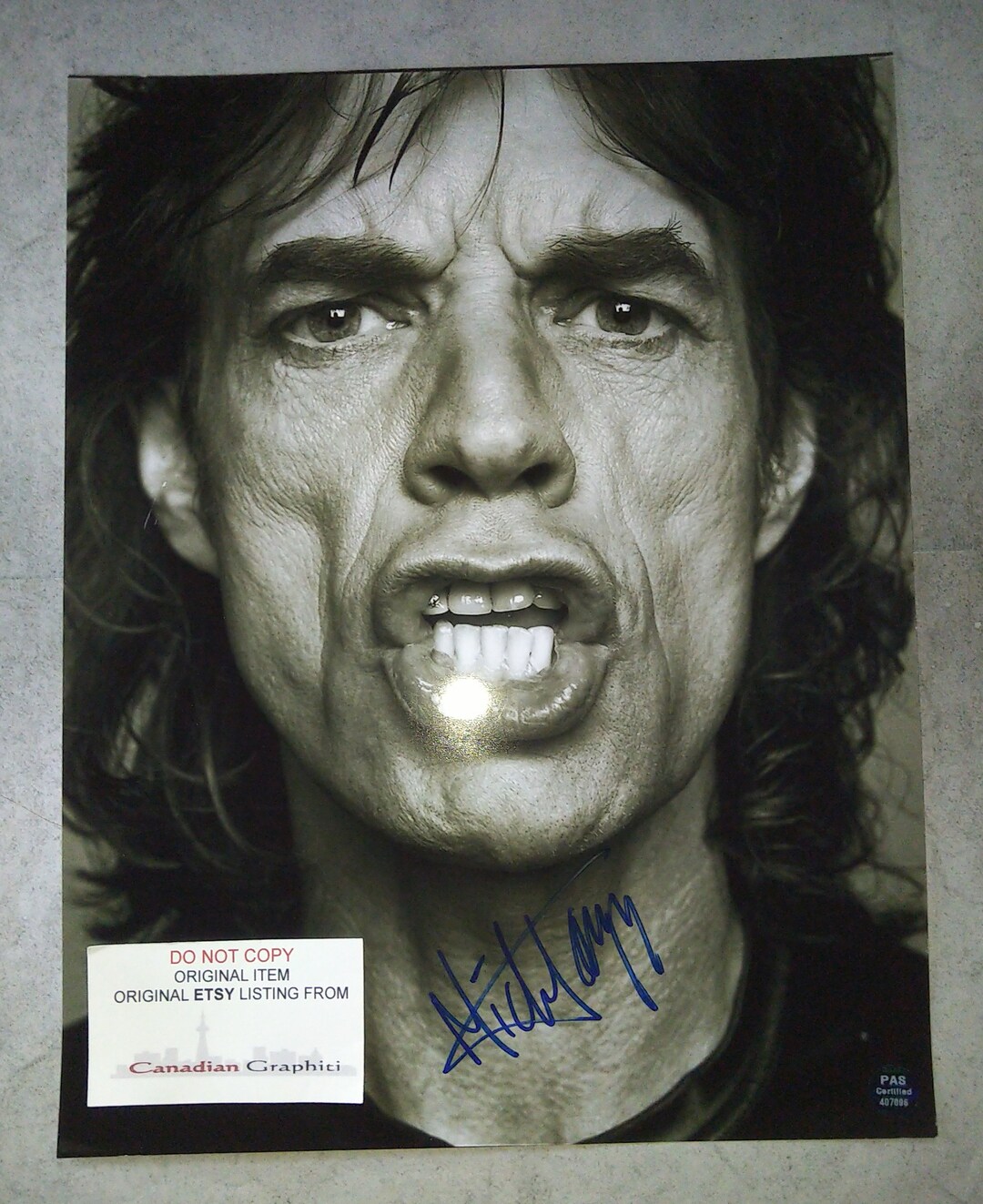 Mick Jagger Hand Signed Autograph 11x14 Photo COA - Etsy