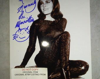 Lee Meriwether Signed Catwoman W/ Frank Gorshin Photo W/ Hologram Coa ...