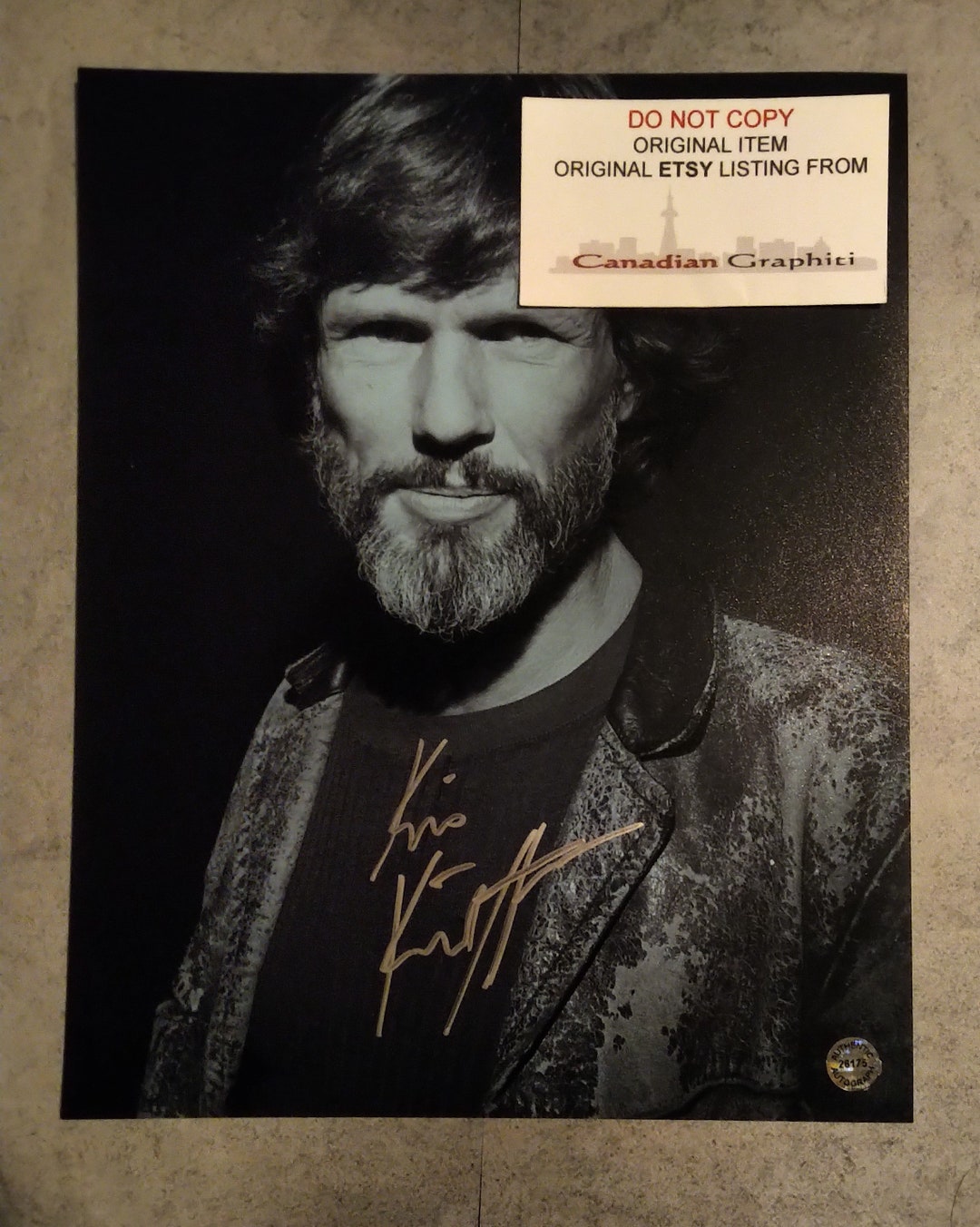 Kris Kristofferson Hand Signed Autograph 8x10 Photo COA - Etsy