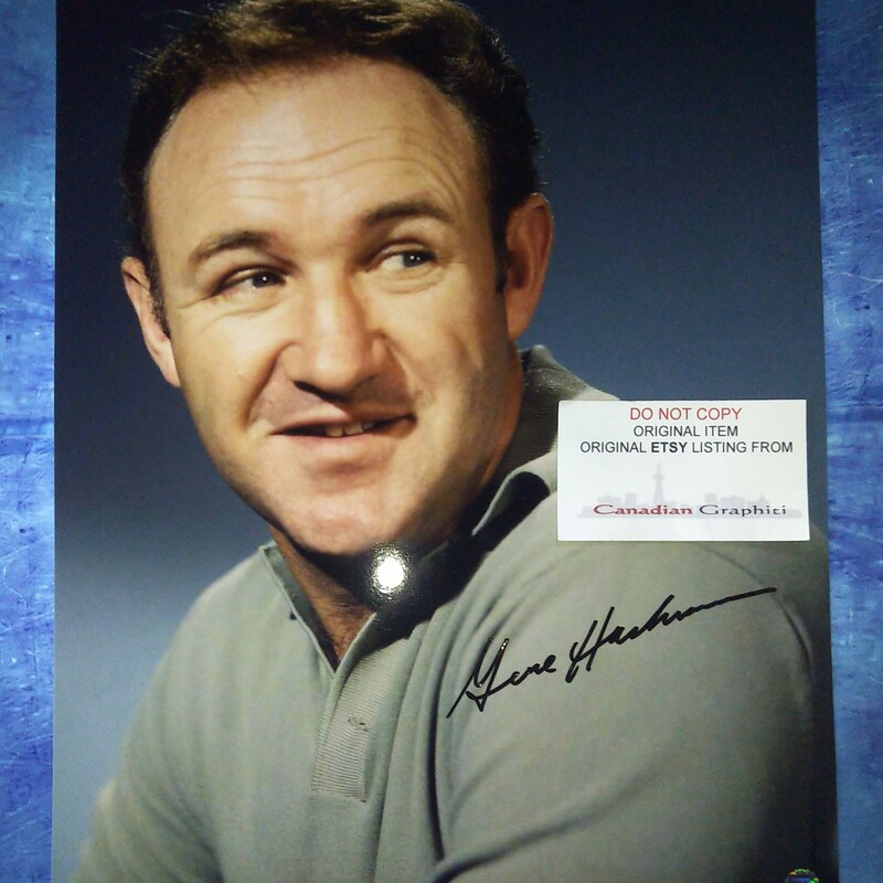 Gene Hackman Autograph - Etsy