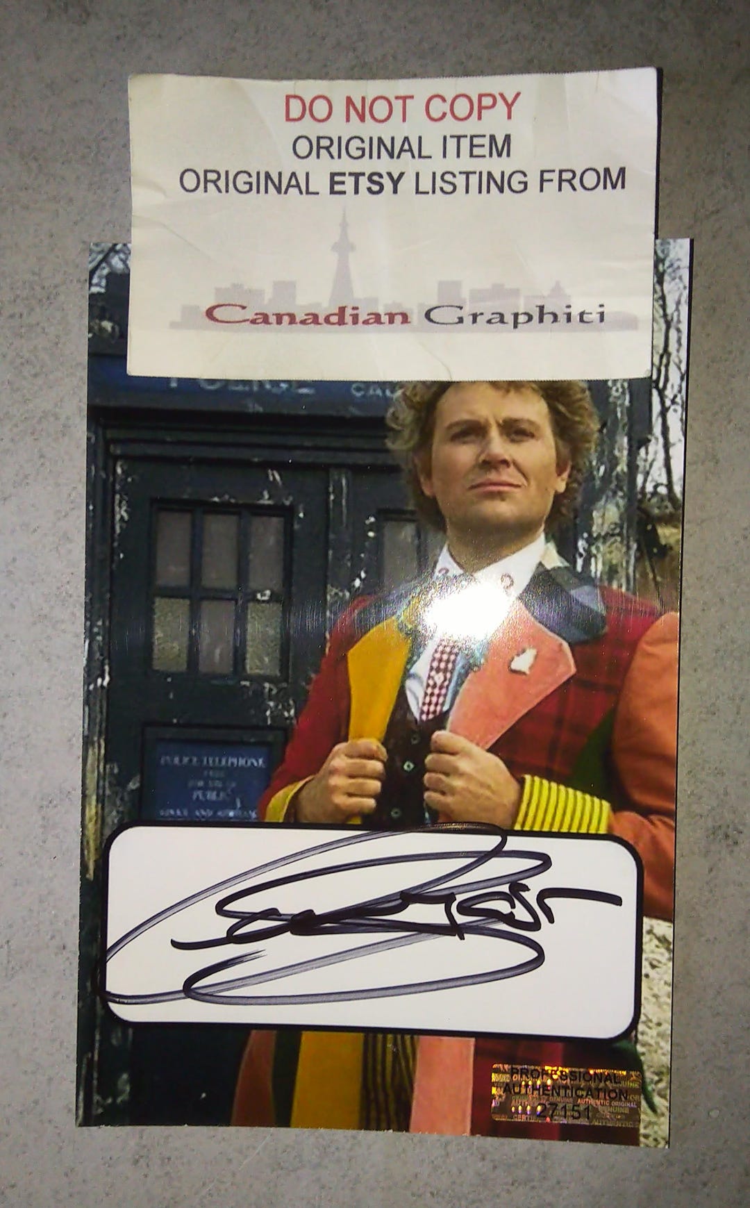 Colin Baker Hand Signed Autograph Photo COA Doctor Who - Etsy