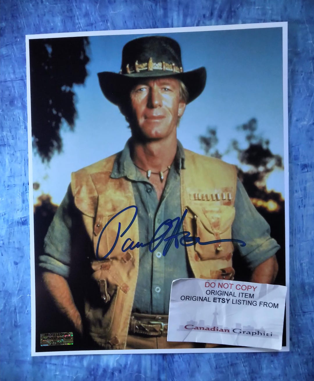 Paul Hogan Hand Signed Autograph 8x10 Photo COA Crocodile Dundee - Etsy
