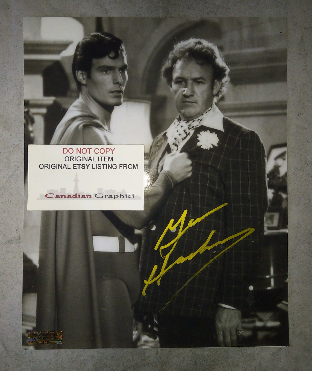 Gene Hackman Hand Signed Autograph 8x10 Photo COA Superman - Etsy
