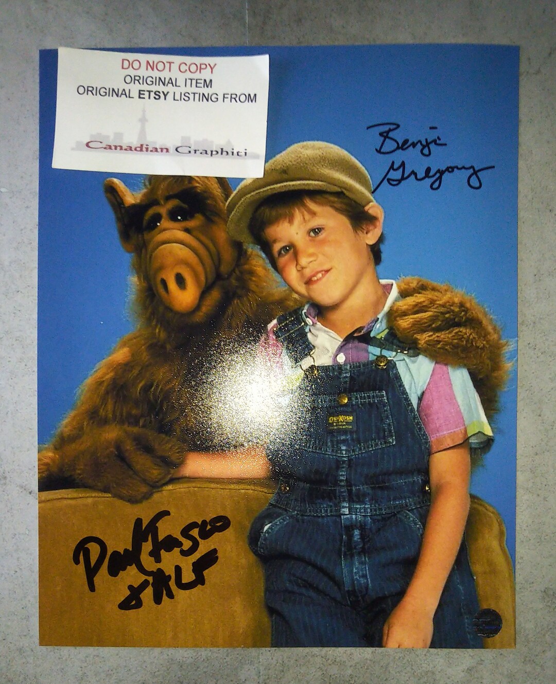 Paul Fusco & Benji Gregory Hand Signed Autograph 8x10 Photo COA Alf - Etsy