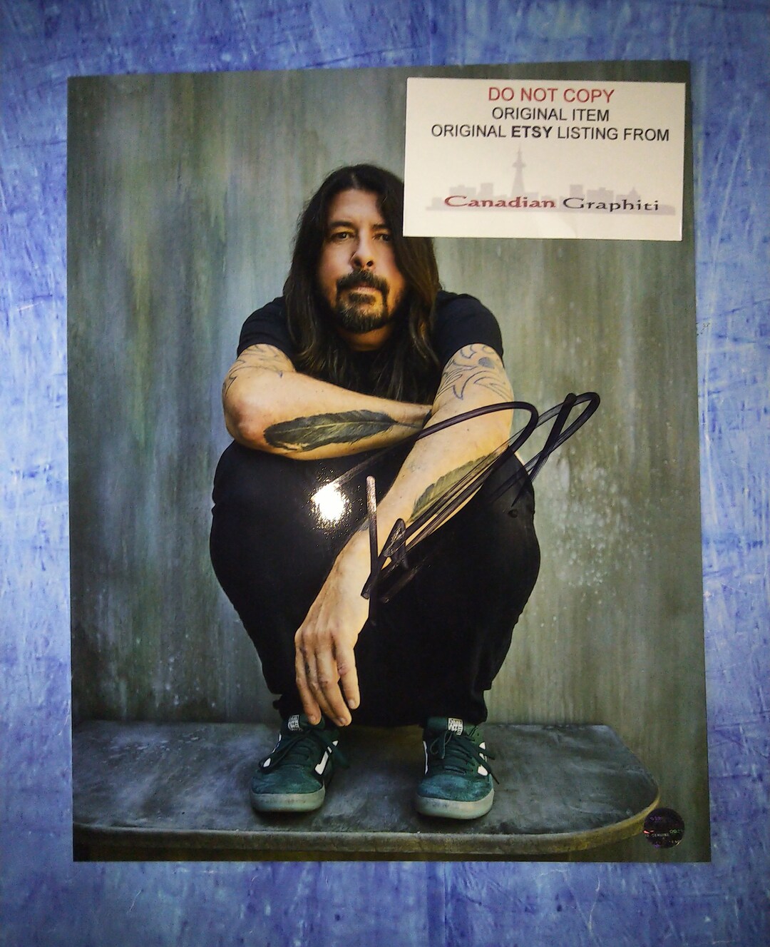 Dave Grohl Hand Signed Autograph 8x10 Photo COA Foo Fighters - Etsy UK