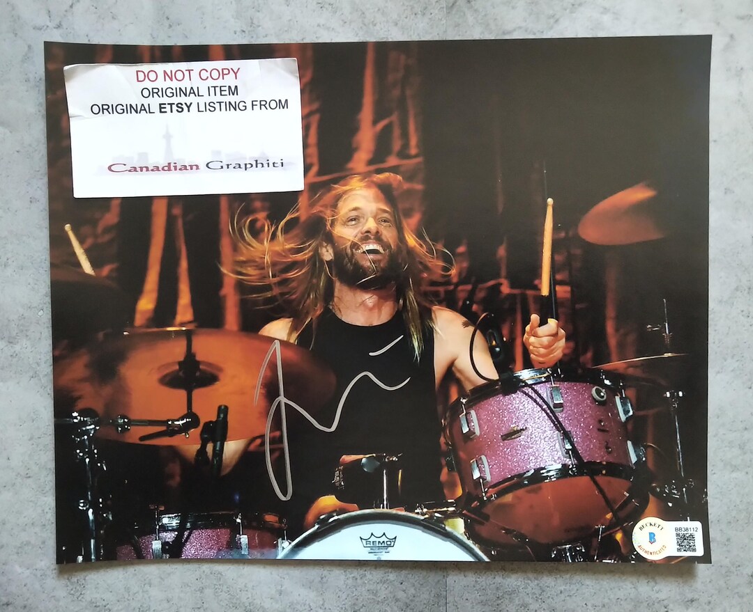 Taylor Hawkins Hand Signed Autograph 8x10 Photo BAS COA Foo Fighters - Etsy