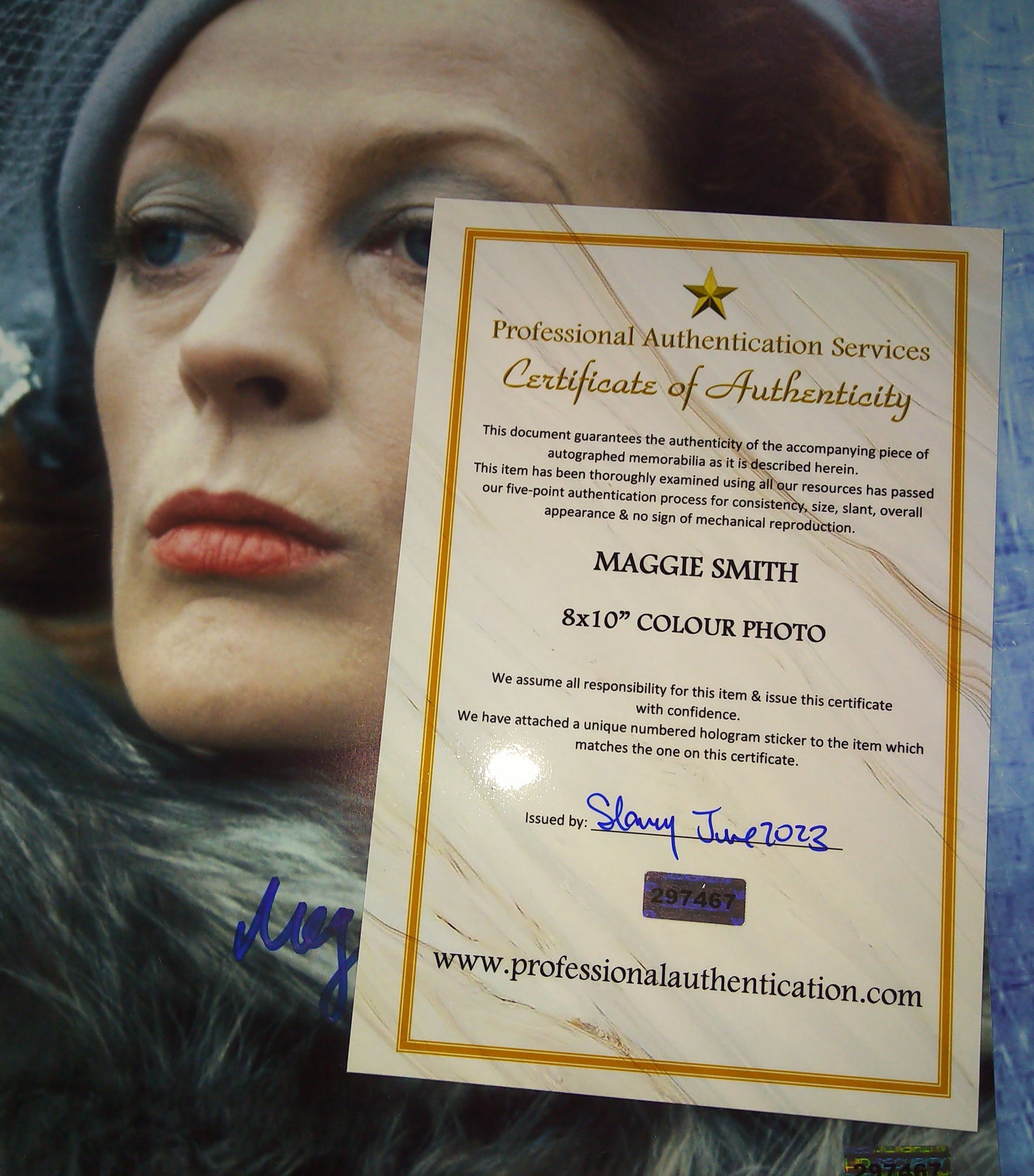 Maggie Smith Hand Signed Autograph 8x10 Photo COA - Etsy