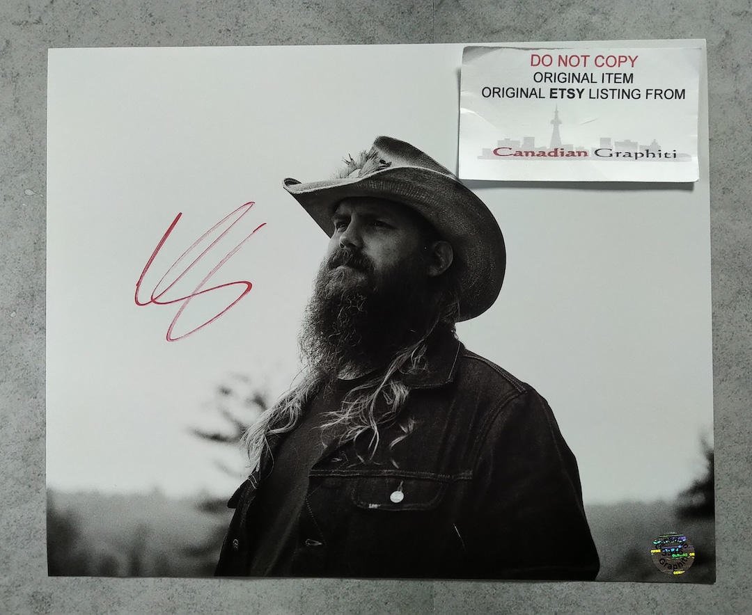 Chris Stapleton Hand Signed Autograph 8x10 Photo COA - Etsy