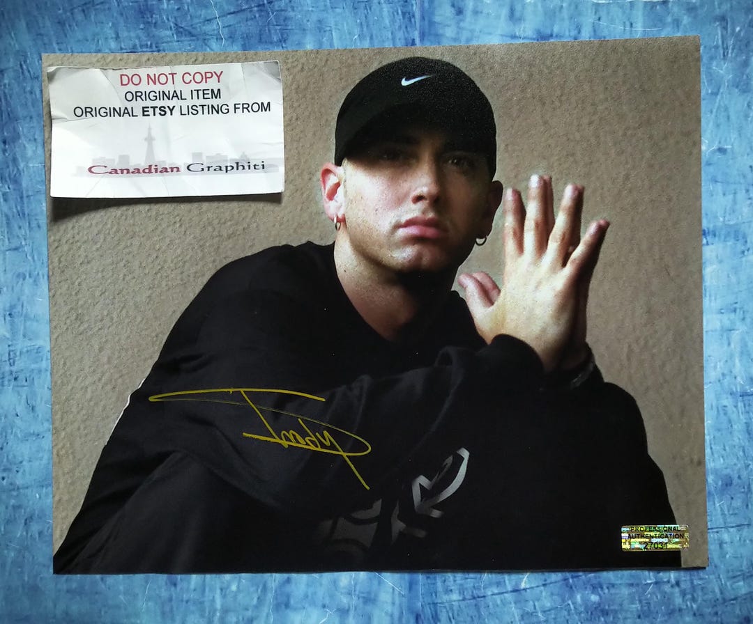 Eminem Hand Signed Autograph 8x10 Photo COA - Etsy Canada