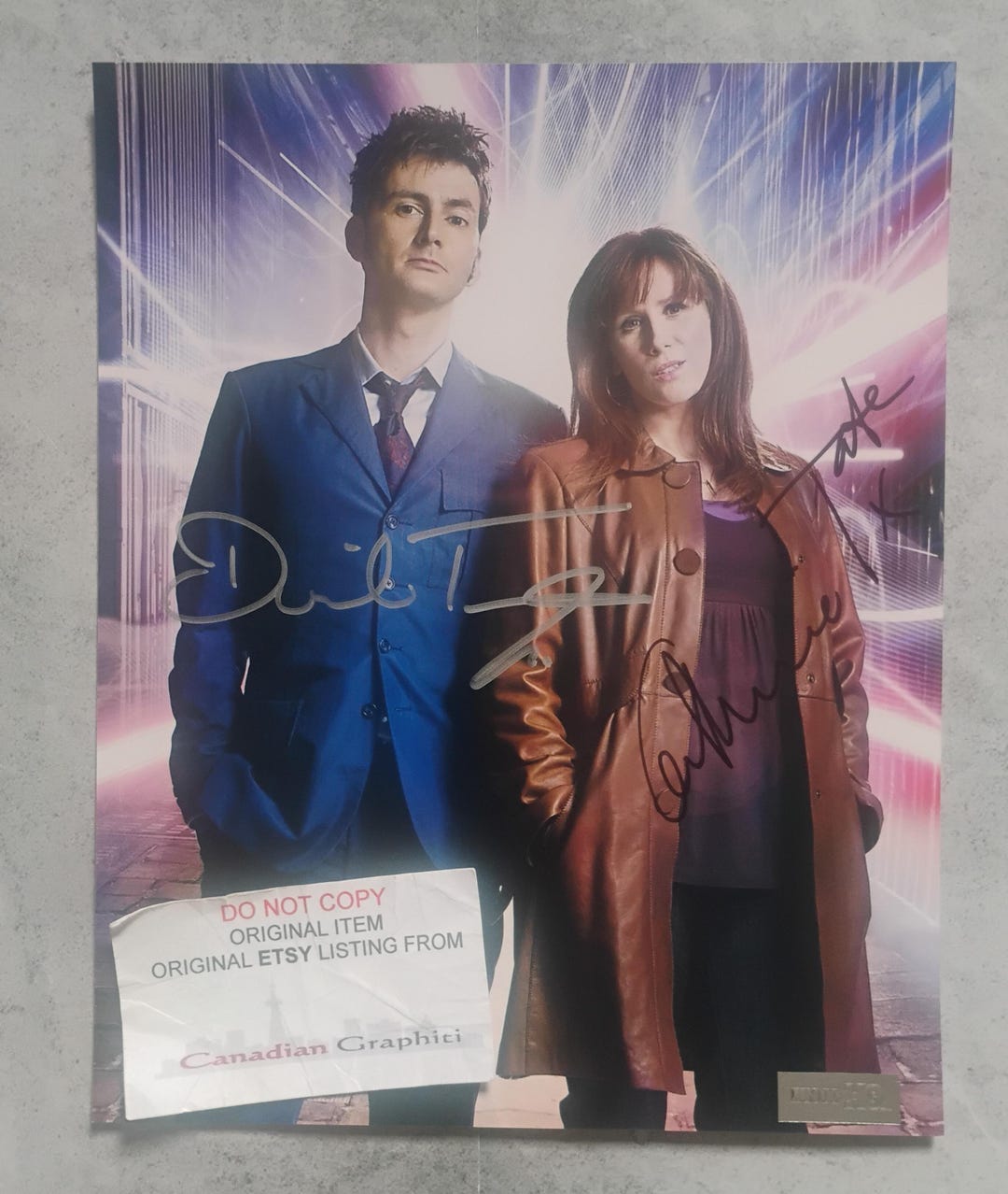 Catherine Tate & David Tennant Hand Signed Autograph 8x10 Photo COA ...