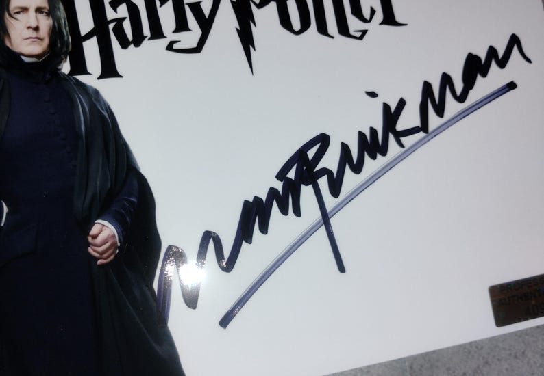 Alan Rickman Hand Signed Autograph Photo COA - Etsy