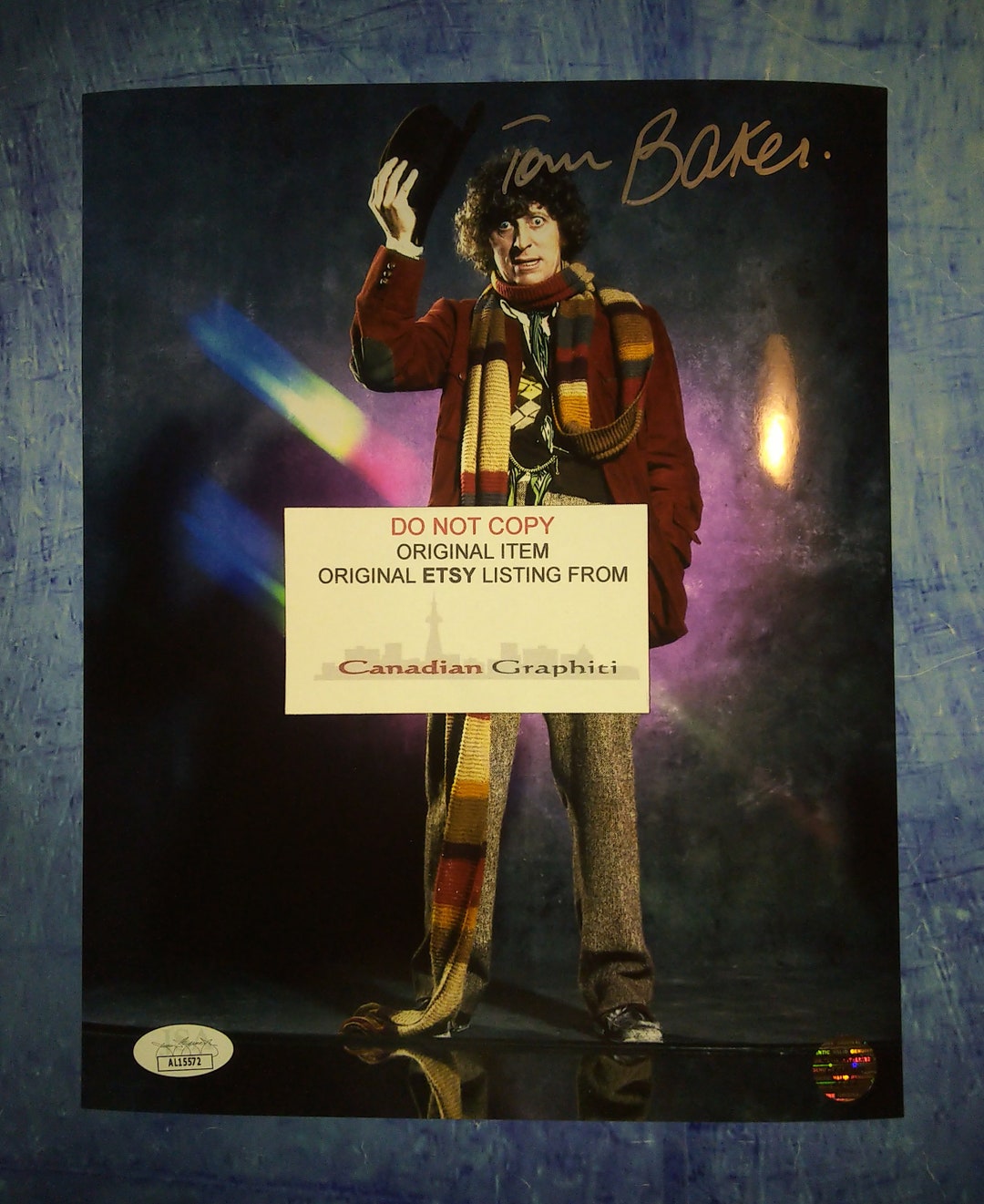 Tom Baker Hand Signed Autograph 8x10 Photo COA Doctor Who - Etsy