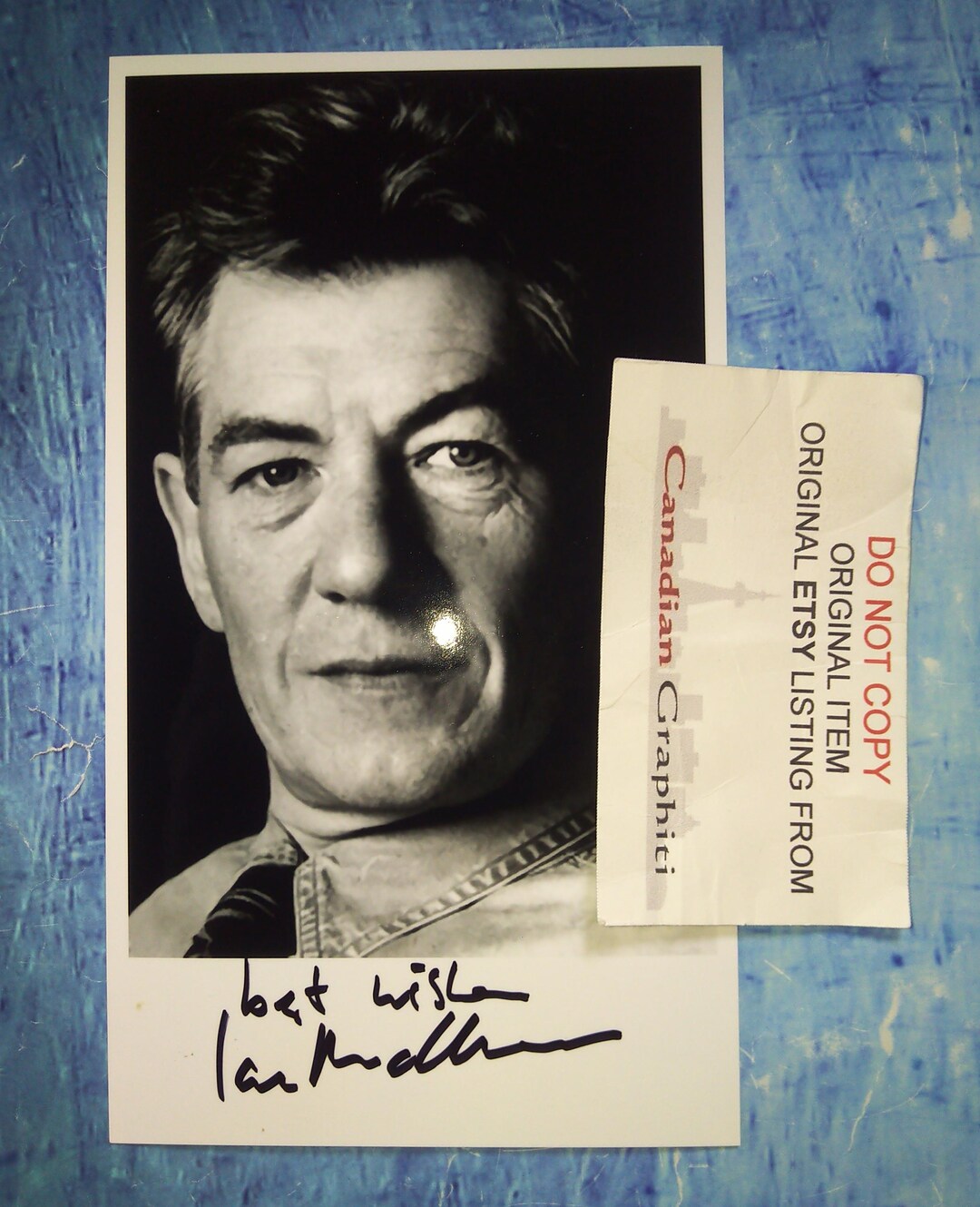 Ian Mckellen Hand Signed Autograph Photo COA - Etsy