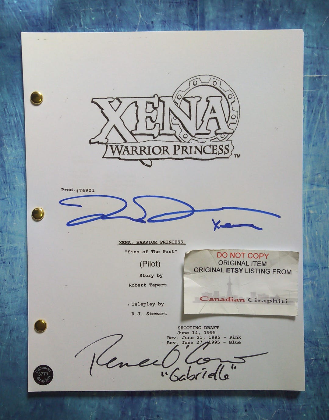 Lucy Lawless & Renee O'connor Hand Signed Autograph Xena Script COA - Etsy