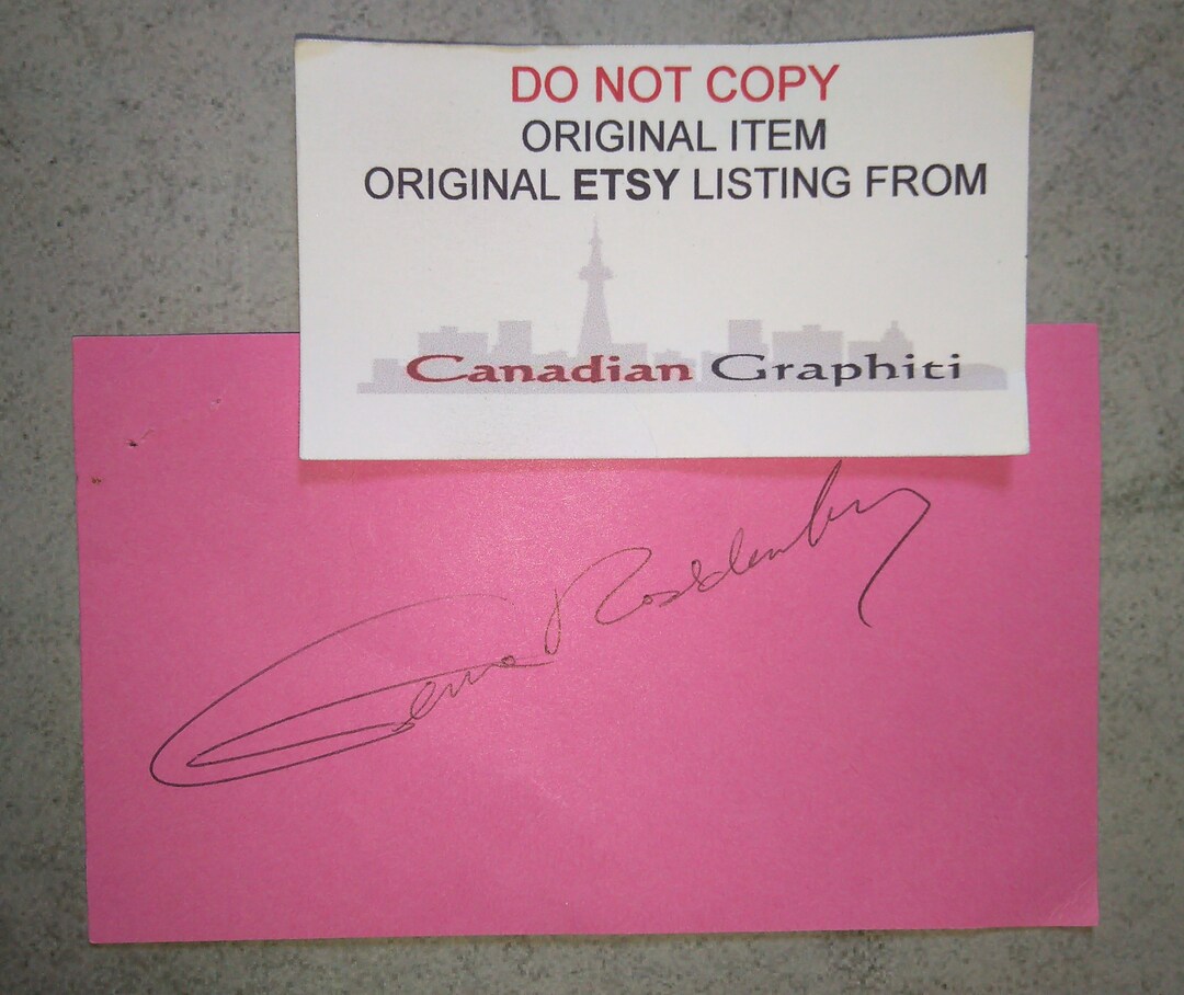 Gene Roddenberry Hand Signed Autograph Index Card COA Star Trek - Etsy