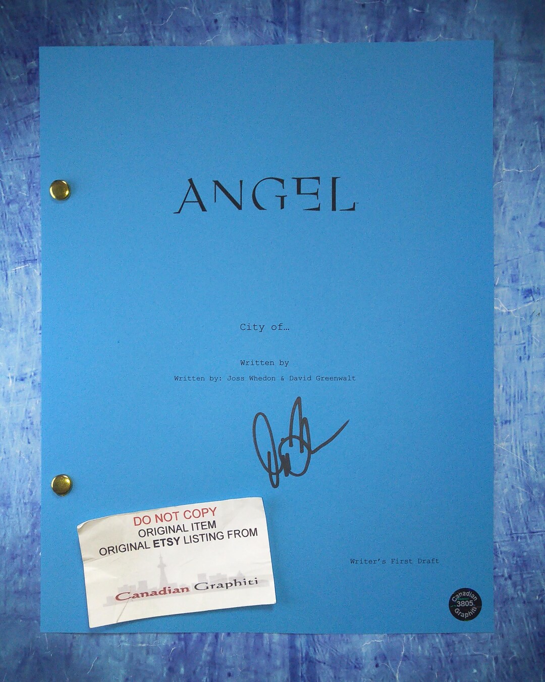 David Boreanaz Hand Signed Autograph Angel Script COA + Opix - Etsy