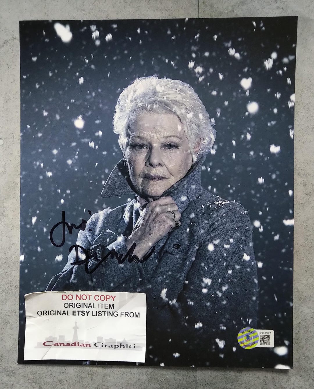 Judi Dench Hand Signed Autograph 8x10 Photo BAS COA - Etsy