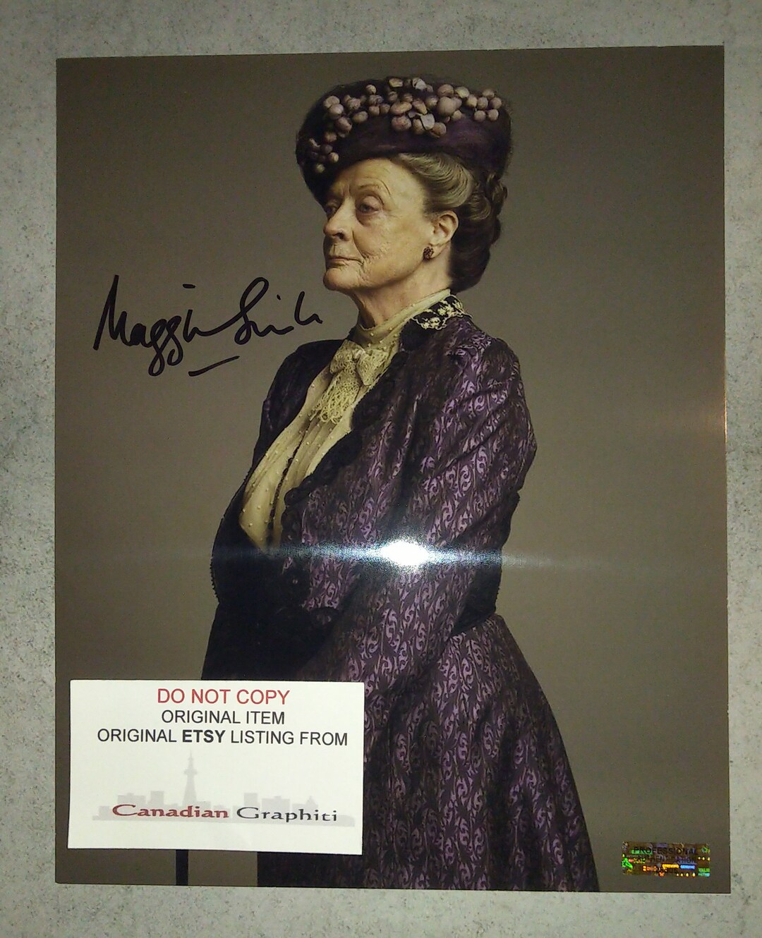 Maggie Smith Hand Signed Autograph 8x10 Photo COA Downtown Abbey - Etsy
